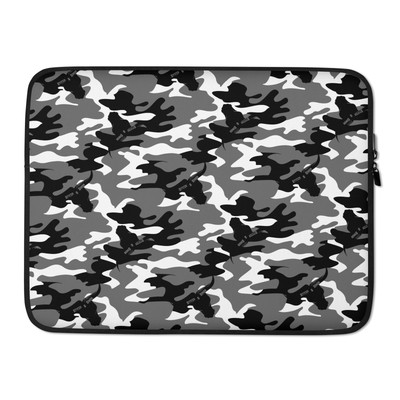 Sleek Black & Grey Laptop Sleeve | Padded Case for MacBook & Notebooks ...