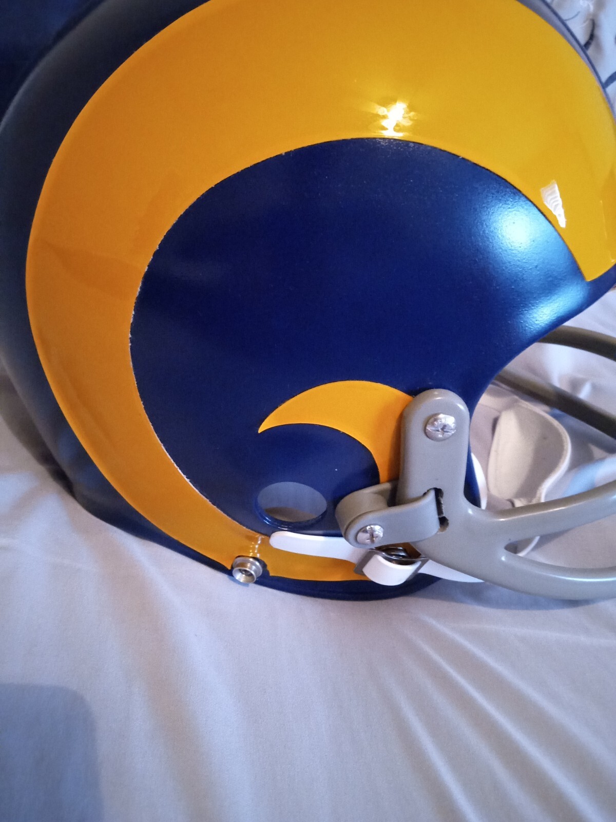 Los Angeles Rams helmet Vince Ferragamo style Riddell size 7 5/8 XL | eBay