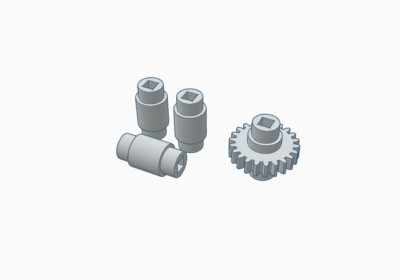 Replacement for cracked/split Bachmann 0-8-0/2-8-0/2-8-2 gears, HO ...