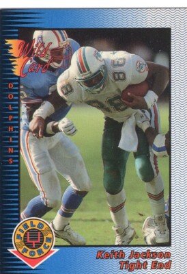 1993 Wild Card #EFF-76 Keith Jackson Field Force Miami Dolphins | eBay