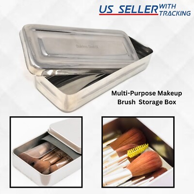 Portable Makeup Brush Storage Box Dustproof With Lid Beauty Egg Storage ...