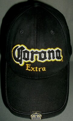 Corona Extra Cap Hat La Cerveza Mas Fina Black Yellow Bio Domes ...