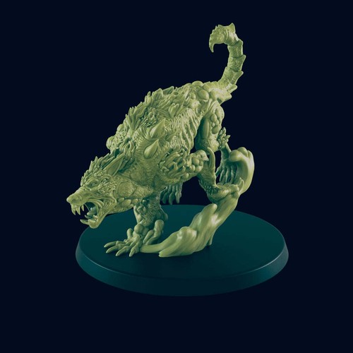 Mutated Wolf Beastie - Beyond the Badlands - Mini - EC3D - Cyber Punk ...