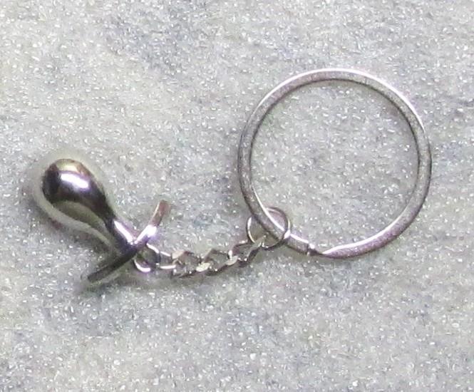 Baby PACIFIER Metal KEY CHAIN Ring Keychain NEW | eBay