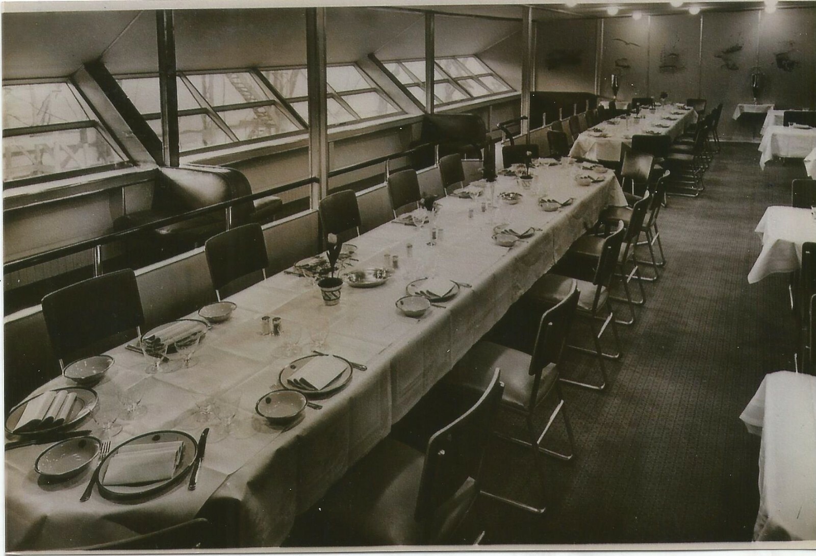 WW II German Photo --- Hindenburg Airship Interior.... | eBay