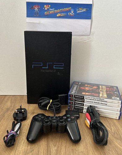 Sony PlayStation 2 PS2 Console Official STANDARD 5 Free Games! | eBay