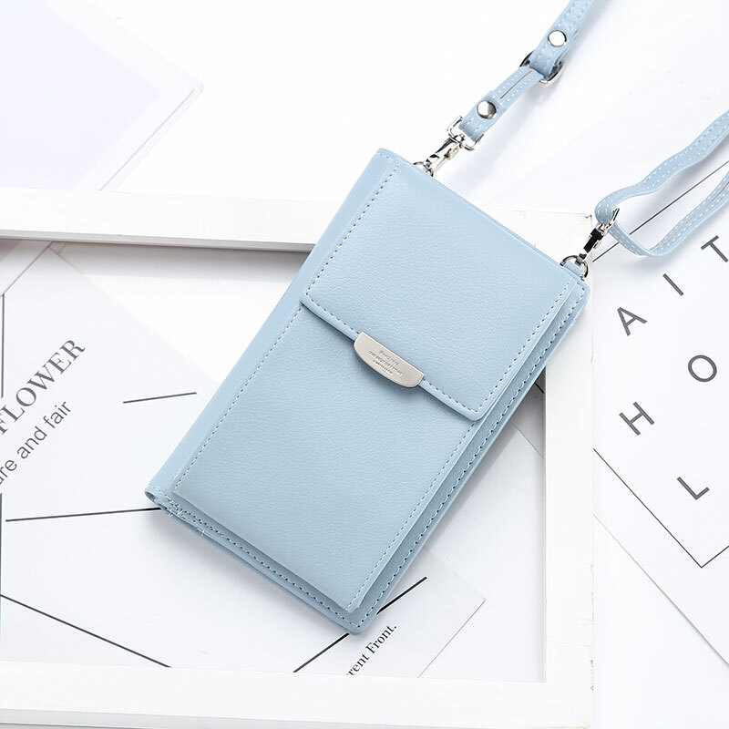 Womens Small Crossbody Wallet Leather Sling Shoulder Bag Card Phone ...