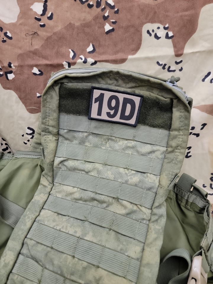 19D MOS TAN Hook Back Hat Bag 2x3 Patch Army Cavalry Scout | eBay