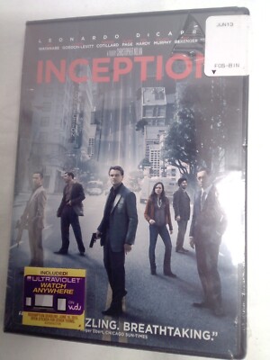 Inception DVD Leonardo Dicaprio, Tom Hardy, Tom Berenger New Sealed ...