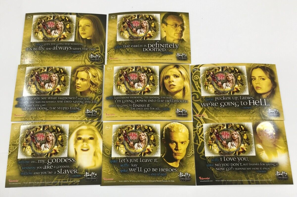INKWORKS BUFFY THE VAMPIRE SEASON 7 CARD FINAL BATTLE GOLD PARALLEL 8 ...