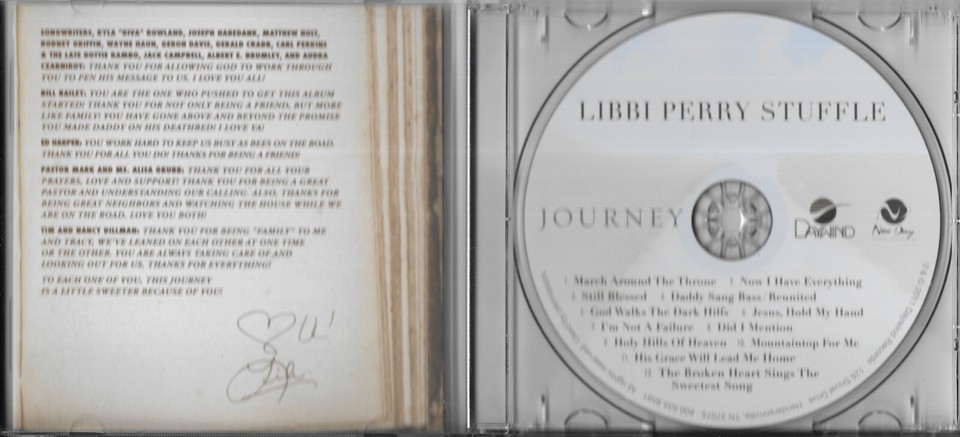 LIBBI PERRY STUFFLE......."JOURNEY".....RARE OOP HTF GOSPEL CD ...