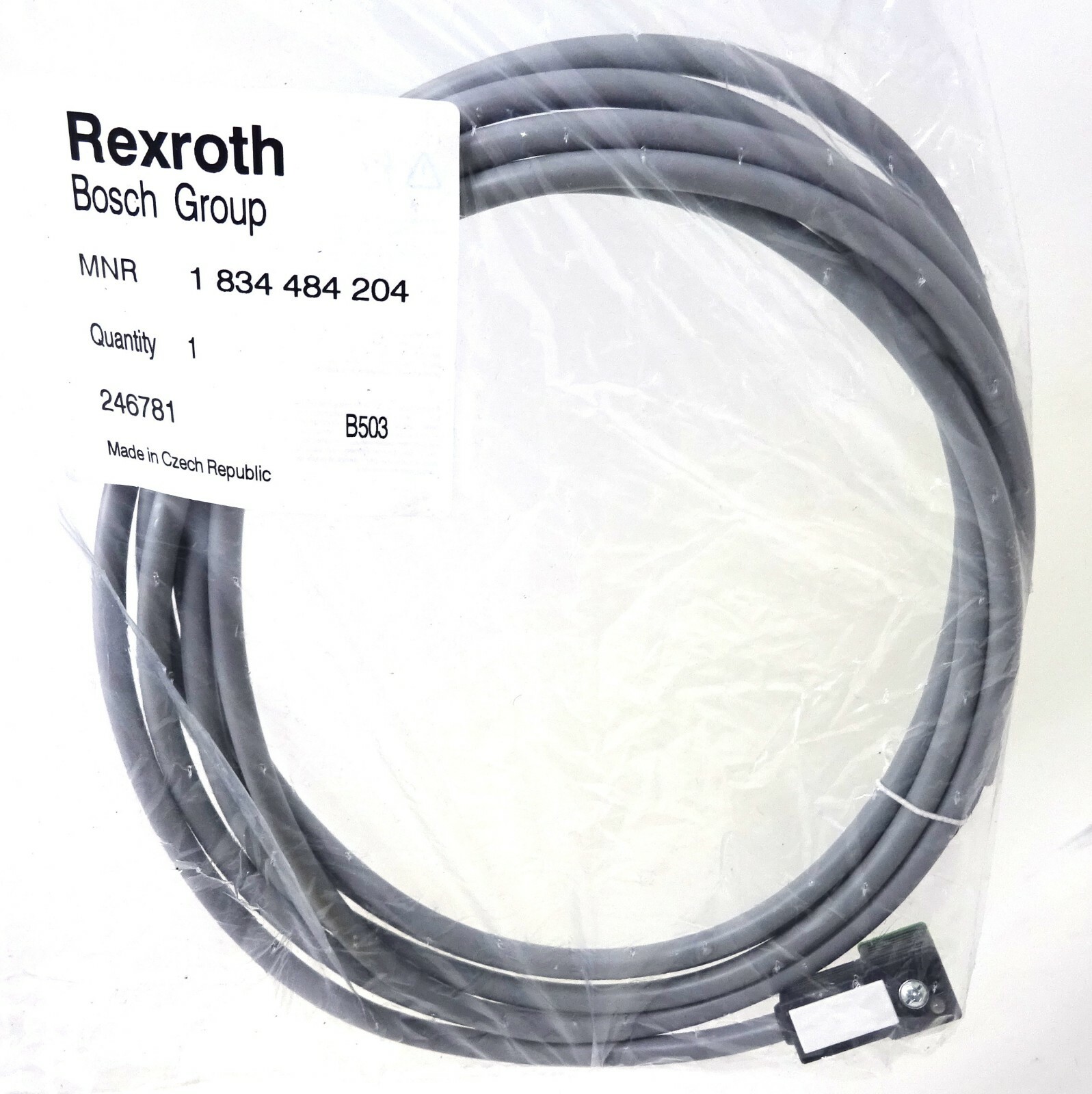 Connector with Cable 1834484204 Rexroth 1-834-484-204 | eBay