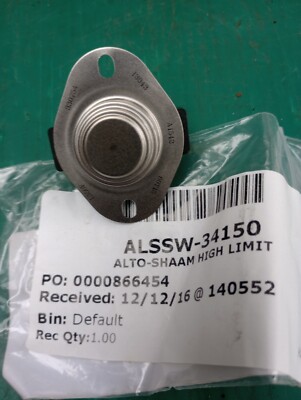 Alto Shaam SW-34150 Resettable Hi Limit Thermostat, for Series ASC Oven ...
