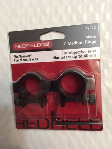 NEW Redfield 47312 Aluminum Scope Rings Med Matte | eBay