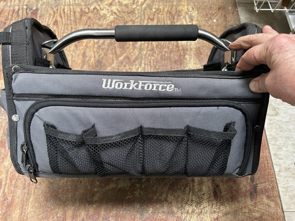 Workforce Tool Caddy, Canvas, Handle, Storage Compartments See pictures ...
