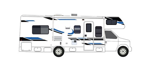 Class C Motor Home Decals Sticker Vinyl Replacement Caravan RV Trailer ...