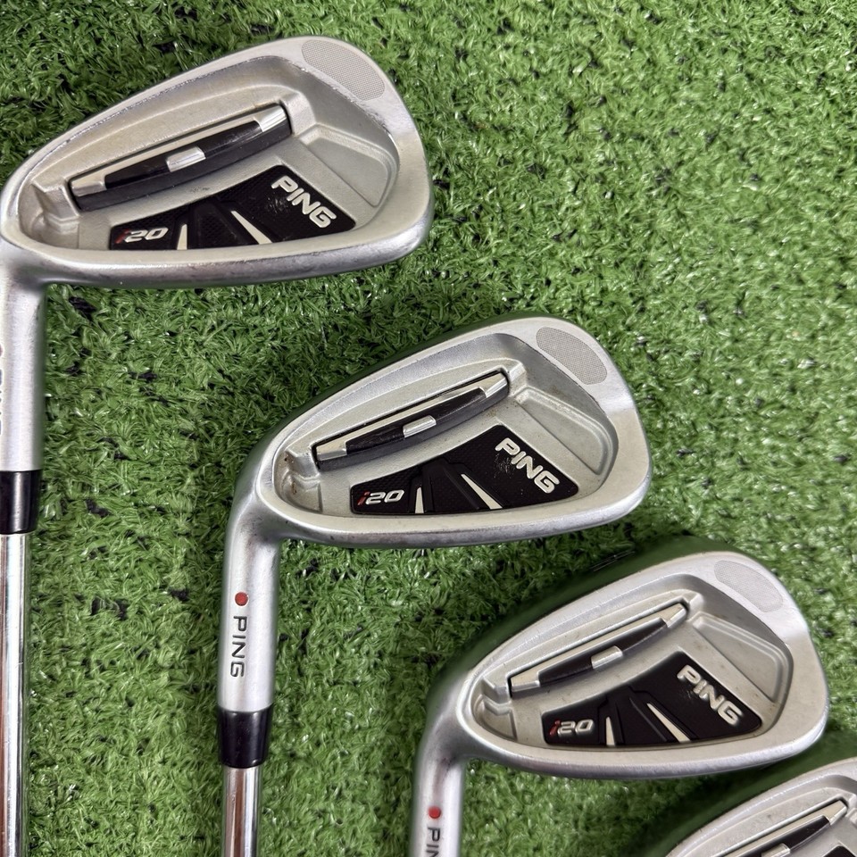 Ping i20 Iron Set 4-PW UW SW Red Dot AWT Stiff Flex Left Handed | eBay