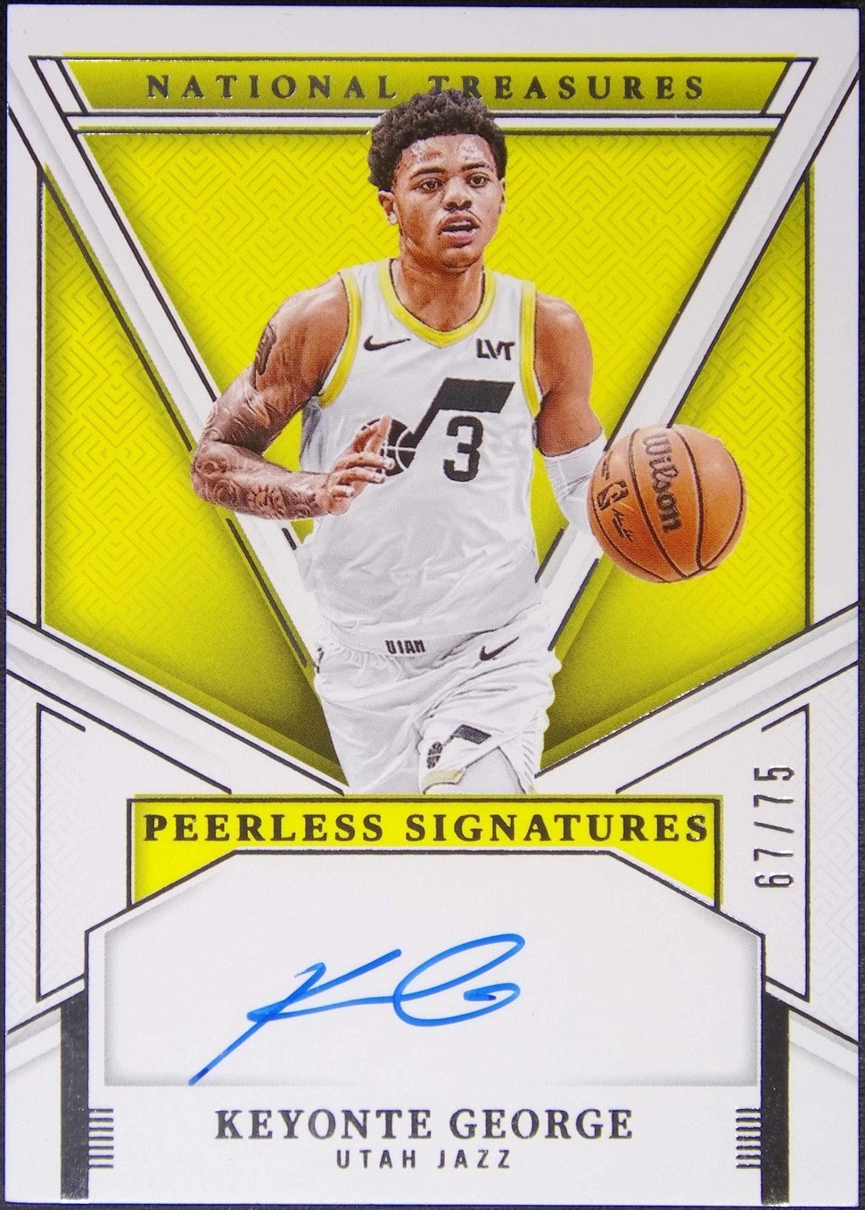 2024-25 Panini National Treasures - Peerless Signatures Keyonte George ...
