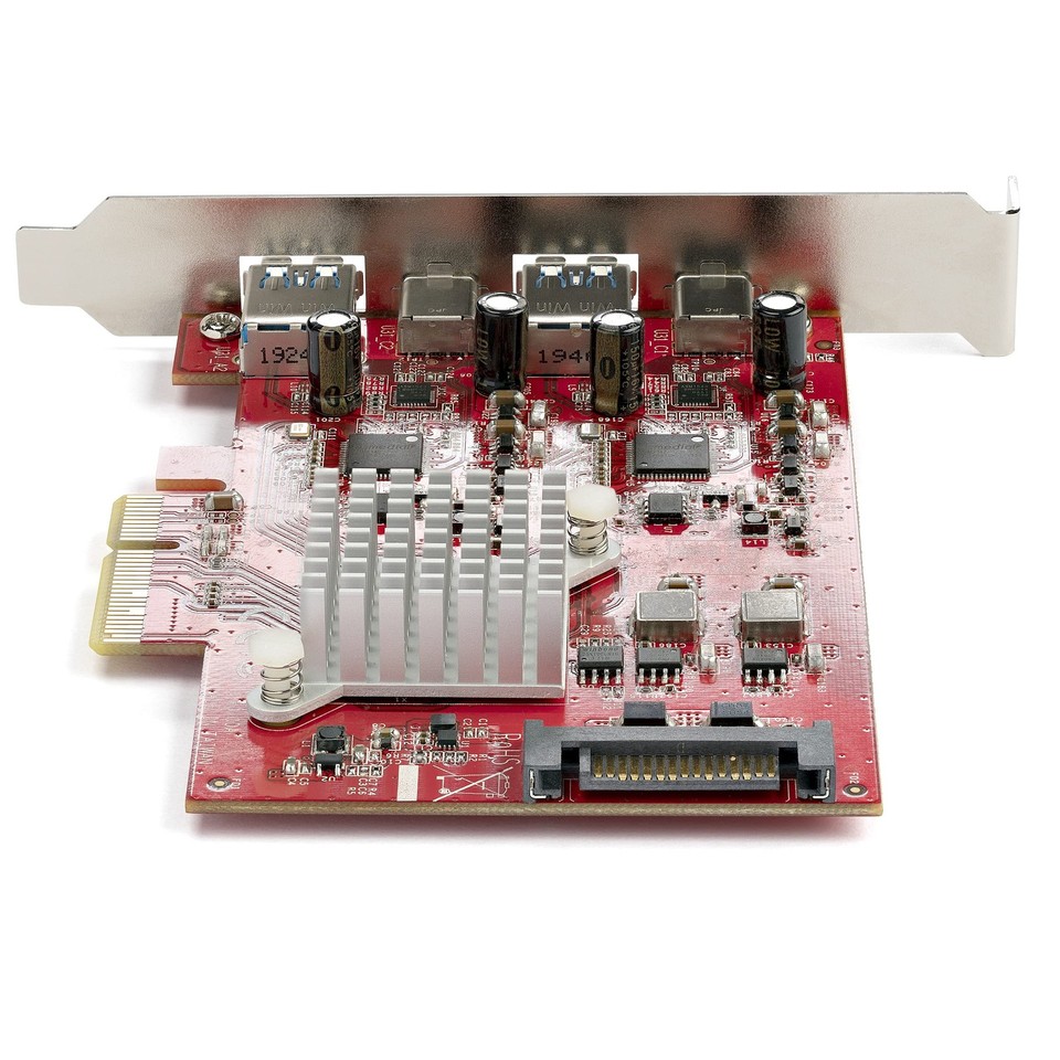 StarTech 4-Port USB PCIe Expansion Card with 2 Controllers ...