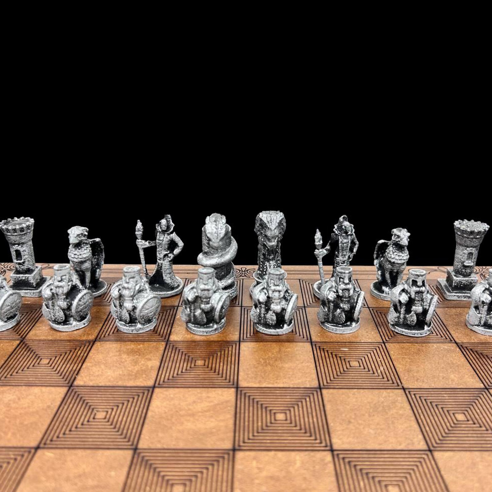 Epic Dragon Chess Set Heavy Metal With 14''x14'' Chessboard | eBay