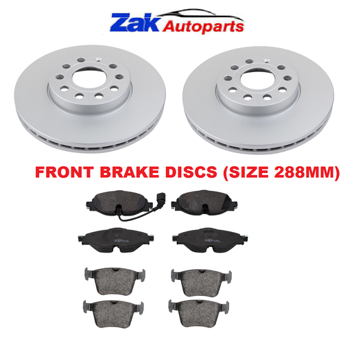 FOR VW GOLF MK7 13-17 FRONT BRAKE DISCS & PADS + REAR PADS ONLY NEW ...