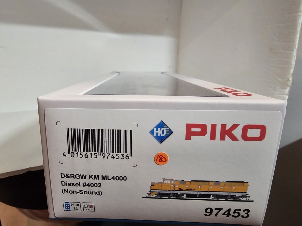Piko Krauss Maffei ML 4000 Diesel Locomotive # 4002 97453 HO Scale DCC ...