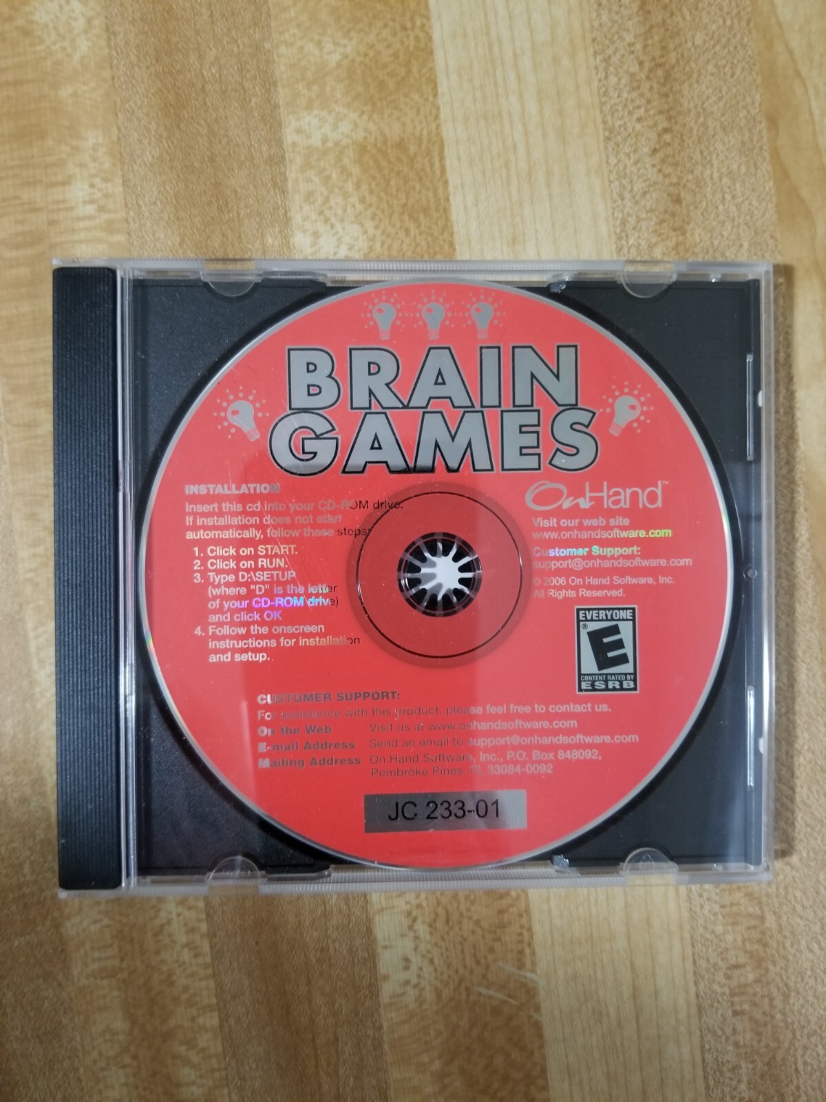 BRAIN GAMES : ON HAND SOFTWARE CD-ROM | eBay