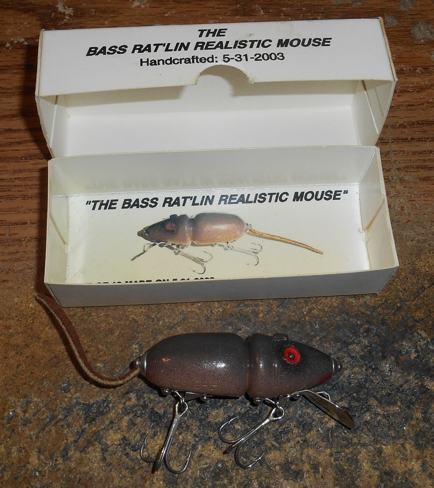 BASS CLASSIC LURES RAT'LIN REALISTIC MOUSE/RARE LURE/IN BOX/VERY NICE ...