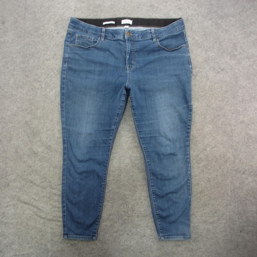 Ava & Viv Jeans Women's Plus 20 Blue Medium Wash Mid Rise Skinny Jeans ...