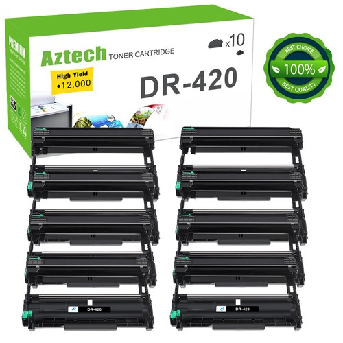 10PK DR420 DR-420 Drum Unit Compatible with Brother HL-2270DW MFC-7460 ...