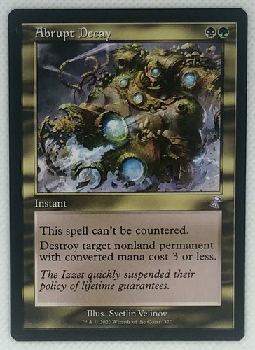 ABRUPT DECAY MTG Time Spiral Remastered Instant S Card NEW Never Play ...