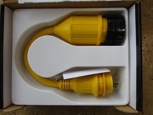 Marinco Pigtail Adapter 111A 30A 125V Plug Dock 50A 125V Boat Connector ...