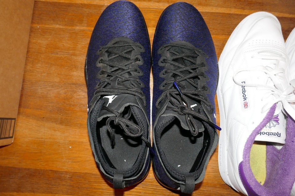 2 MENS SIZE 15 NIKE JORDAN CONCORD PURPLE SPACE JAM SHOES SNEAKERS ...