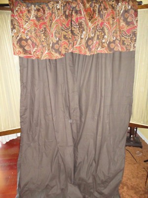 NOBLE EXCELLENCE ANTHEA (PAIR) DRAPERY CURTAIN PANELS PAISLEY 42 X 84 ...