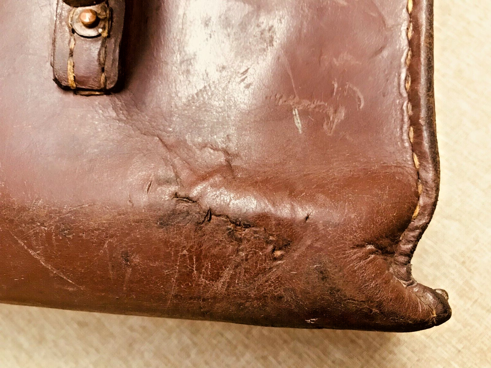 WWI Original "FRENCH ARMY COLONEL" Heavy-Duty Le… - Gem