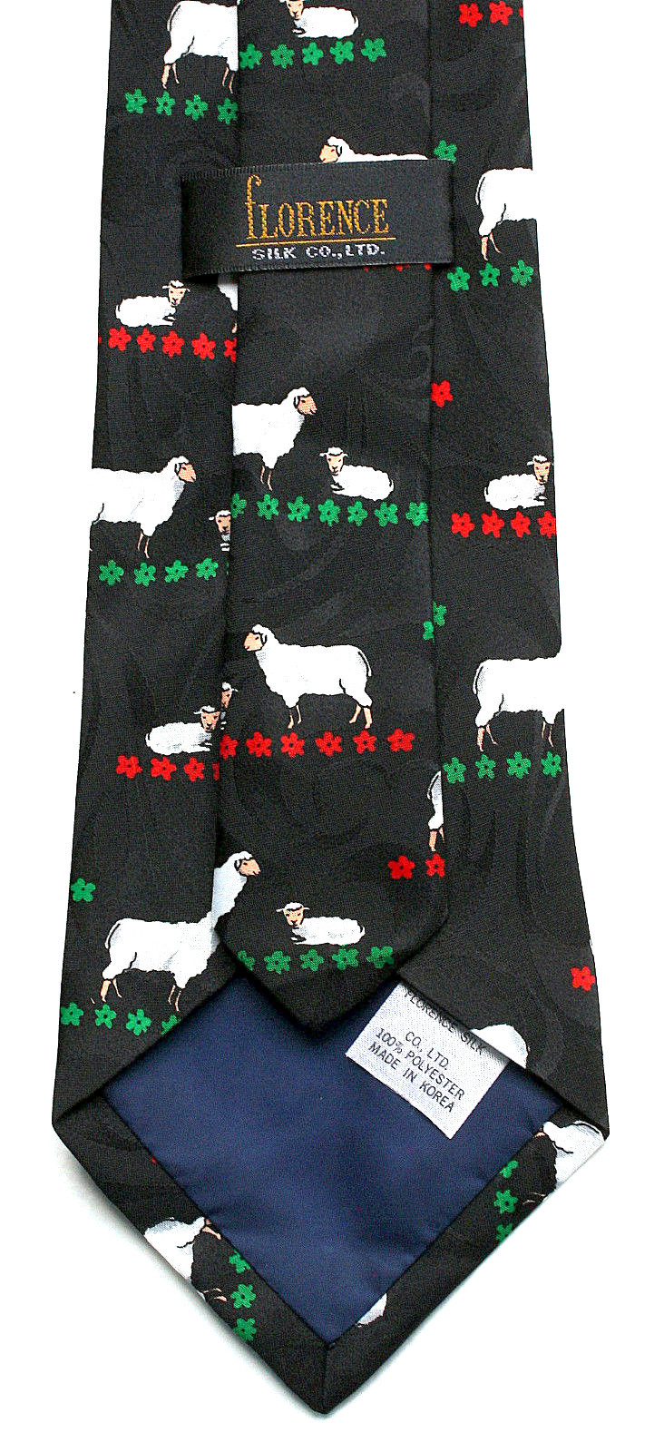 Lambs & Sheep Men's Necktie Farm Animal Ewe Ram Lamb Farmer Black Neck ...