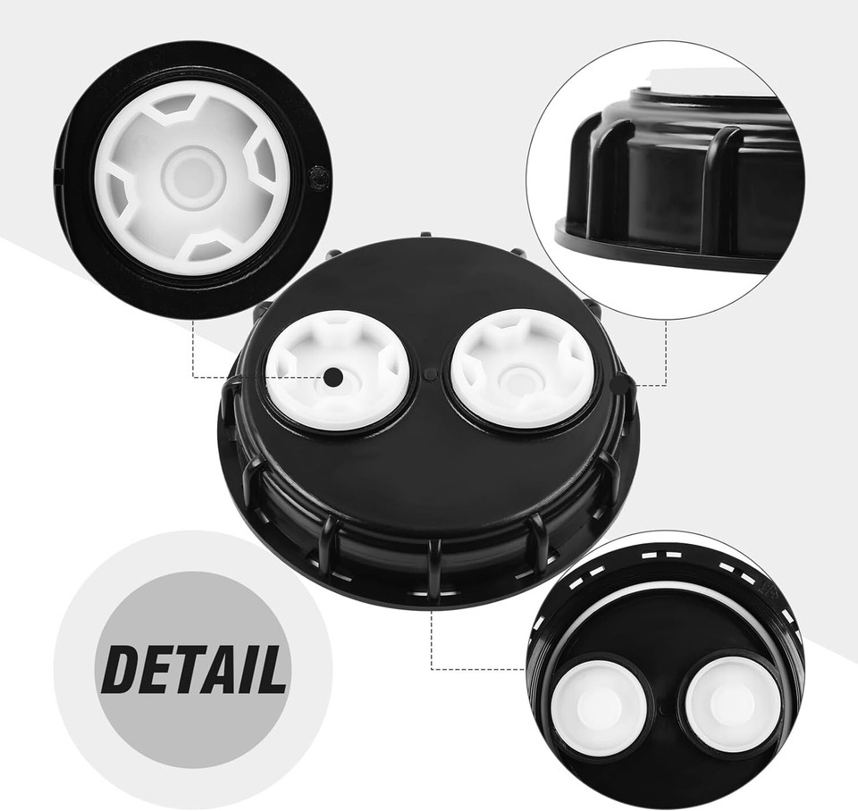 2 Pcs IBC Tote Lid Cover, 6.5 Heavy Duty IBC Tank Water Liquid Storage ...