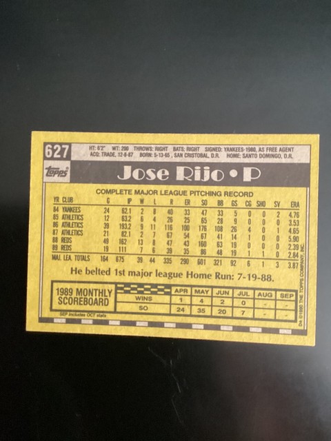 1990 Topps - #627 Jose Rijo for sale online | eBay