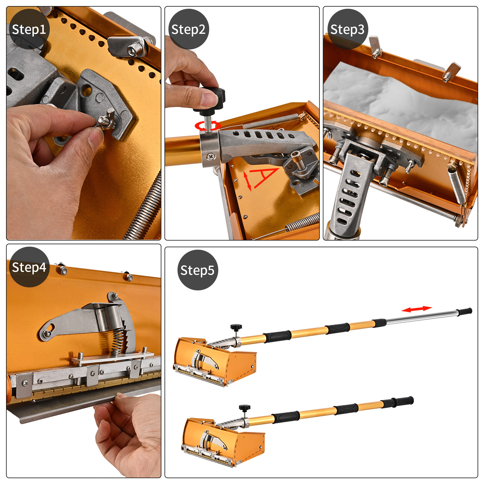 9'' Mud Compound Putty Drywall Flat Finishing Box Tool Box Handle ...