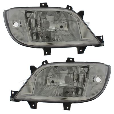 Headlights Mercedes Sprinter Van 2003-2006 With Fog Lamp Headlamps Left ...