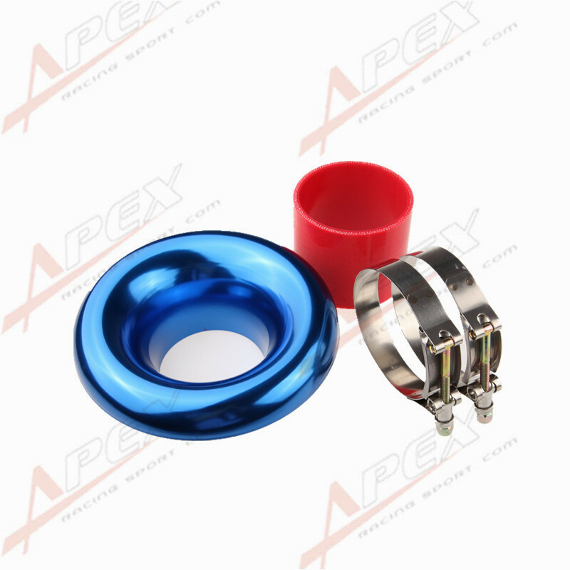 4" BLUE UNIVERSAL VELOCITY STACK FOR COLD / RAM ENGINE AIR INTAKE ...