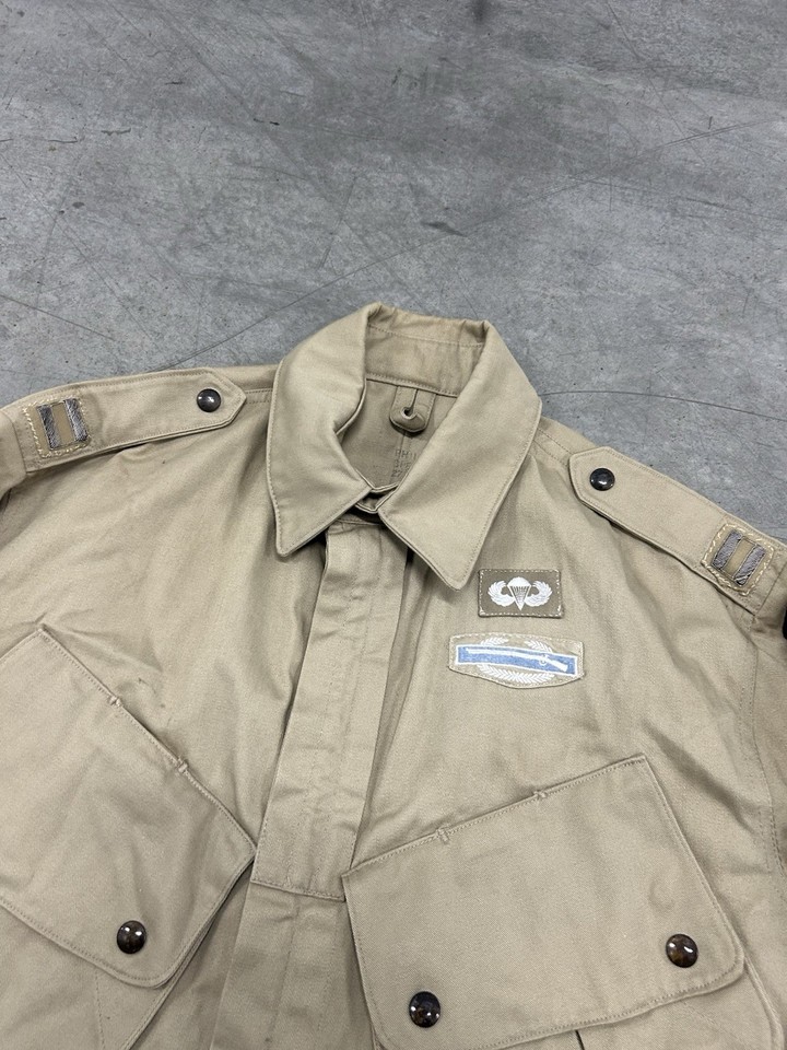 WWII US AIRBORNE PARATROOPER M1942 REPRO REINFORCED JUMP JACKET XL 48R ...