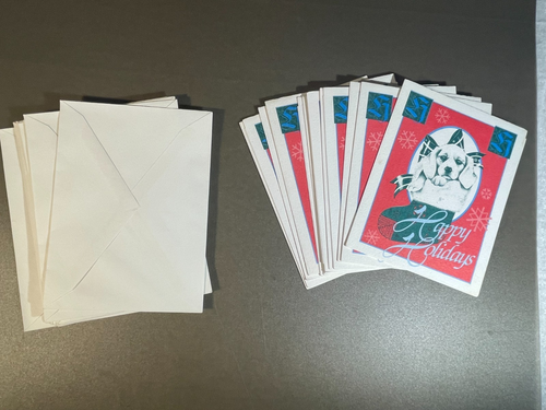 12 pack Vintage Olan Mills Christmas cards that holds a wallet size ...