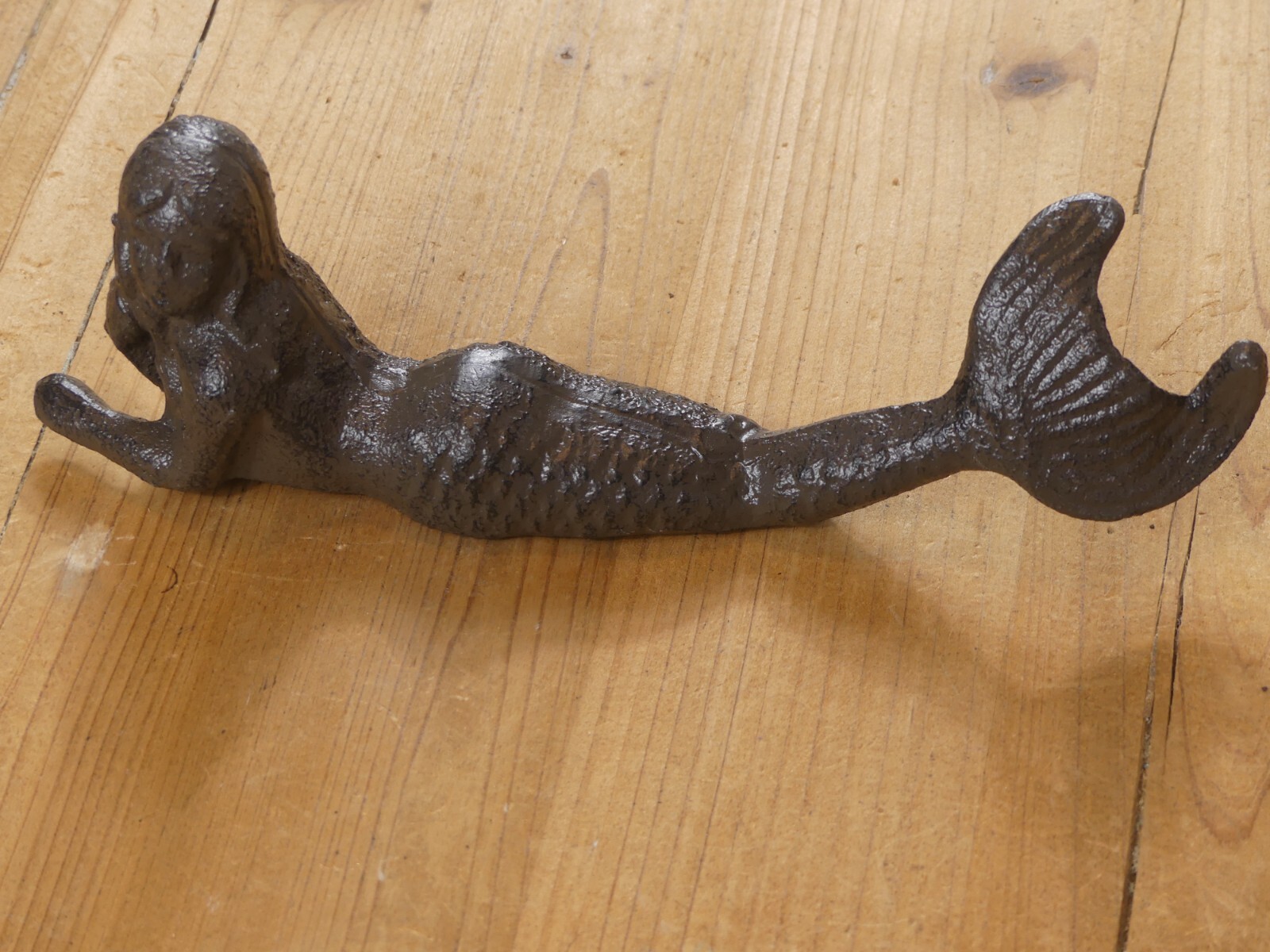 Cast Iron Laying Mermaid Figure Nautical Decor Statue Mermaids Tiki ...