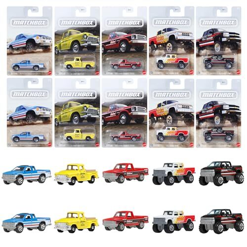 Matchbox Theme Assortment Truck Series Vehicle Toy Mini Car x10 in Box ...