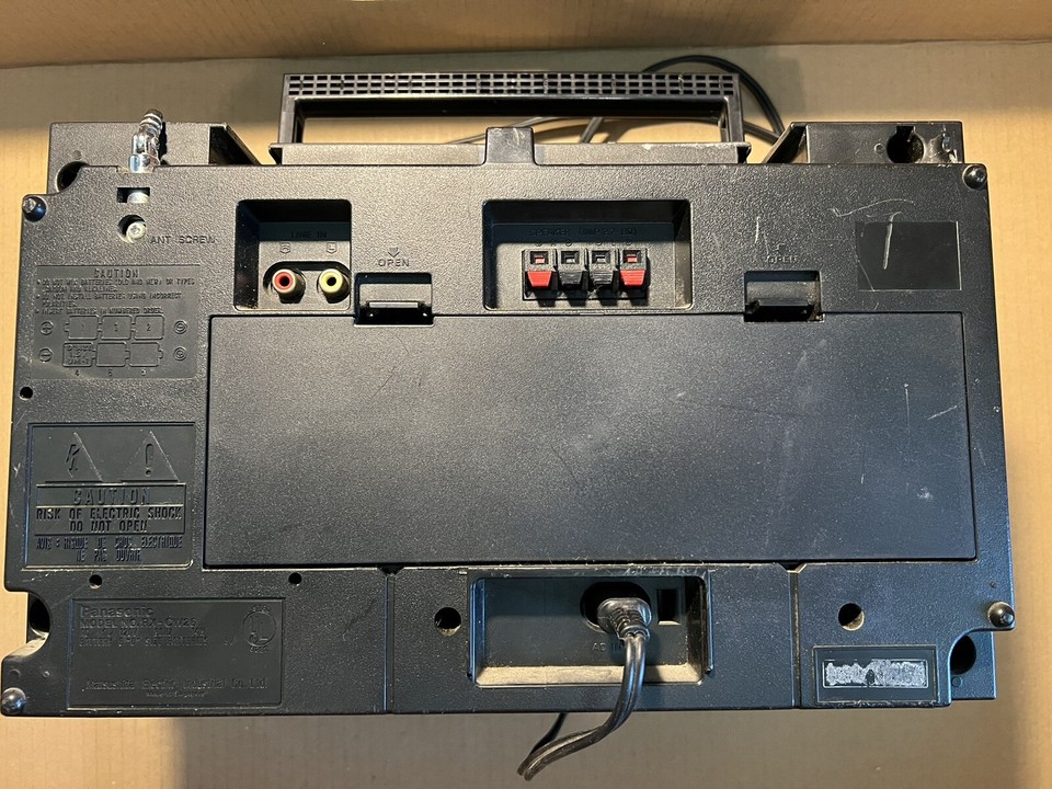 Panasonic Boombox AM/FM Stereo Dual Cassette RX-CW26 No Speakers (read ...