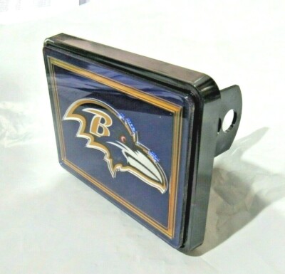 NFL Baltimore Ravens Laser Cut Trailer Hitch Cap Cover Universal Fit ...