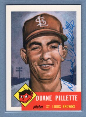1991 Topps Archives #269 Duane Pillette Autograph Auto signed | eBay