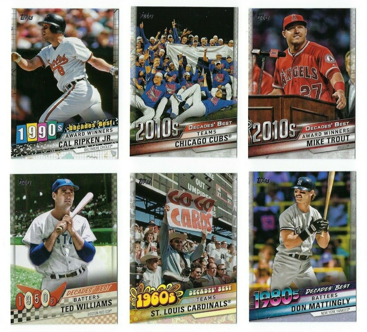 Decades' Best Insert Complete Your Set 2020 Topps Series 1 You U Pick ...