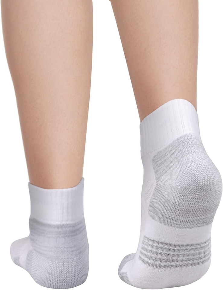 Womens Ankle Cushioned Gym Golf Tennis Athletic Sports Socks Moisture ...